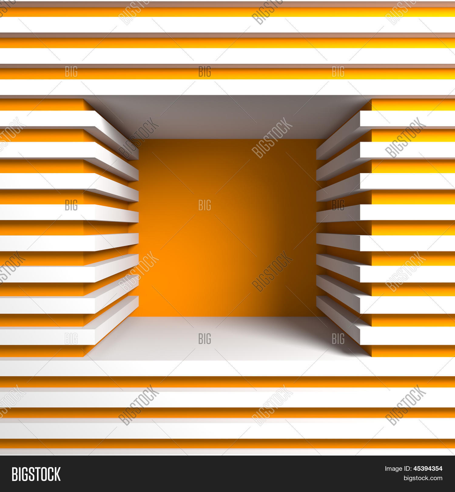 Empty Showcase. 3d Image & Photo (Free Trial) | Bigstock