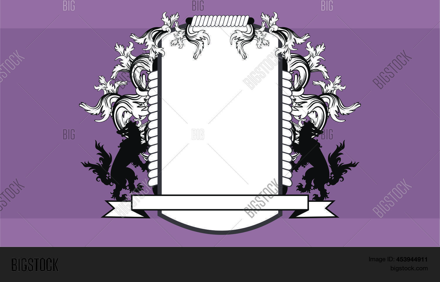 Heraldic Wolf Crest Vector & Photo (Free Trial) | Bigstock