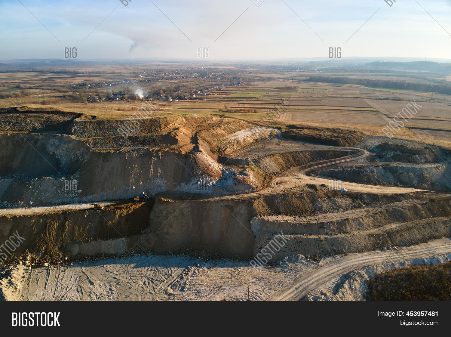 Aerial View Open Pit Image & Photo (Free Trial) | Bigstock