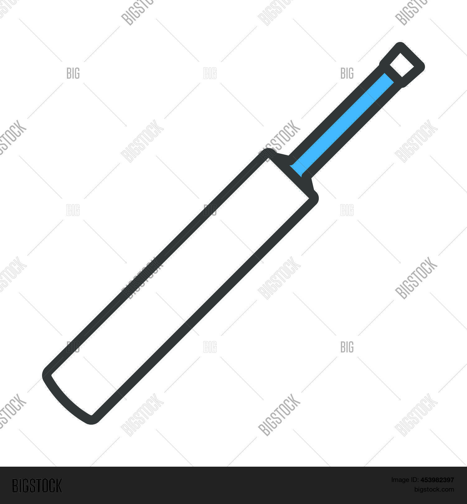 Cricket Bat Icon. Vector & Photo (Free Trial) | Bigstock