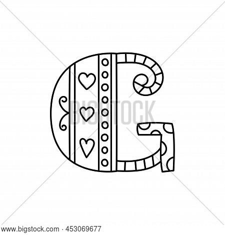 Doodle Letter G. Hand Vector & Photo (Free Trial) | Bigstock