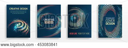 Futuristic Layout For Presentation, Poster, Leaflet, Annual Report, A4 ...