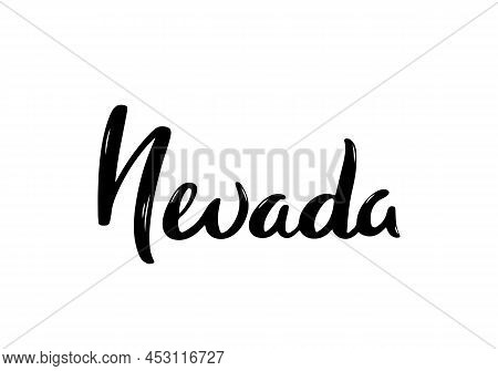 Nevada Lettering. Vector & Photo (Free Trial) | Bigstock