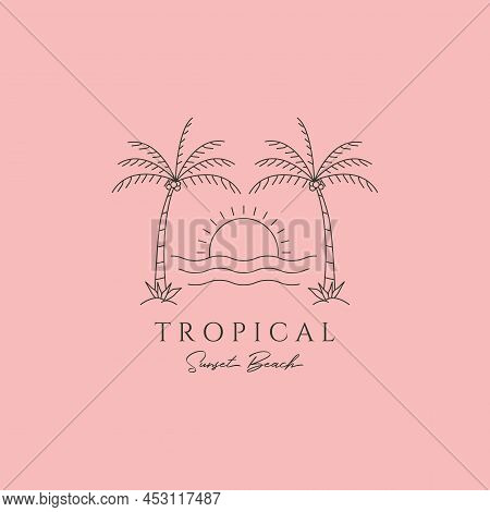 Tropical Beach Line Vector & Photo (Free Trial) | Bigstock