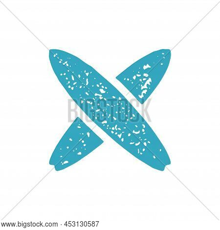 Two Crossed Surfboard Vector & Photo (Free Trial) | Bigstock