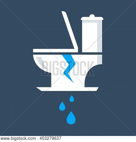 Broken Broken Toilet Vector & Photo (Free Trial) | Bigstock
