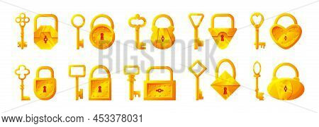 Keys Locks. Cartoon Vector & Photo (Free Trial) | Bigstock