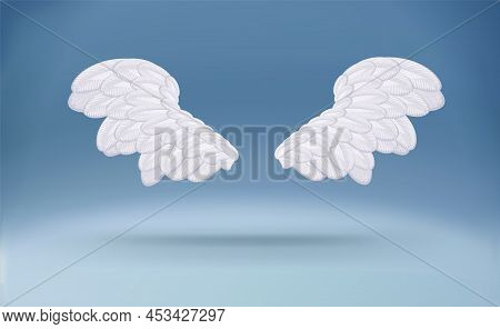 Cartoon White Wings. Vector & Photo (Free Trial) | Bigstock