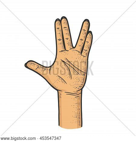 Vulcan Salute Hand Vector & Photo (Free Trial) | Bigstock