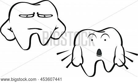 Molar Tooth Cartoon Vector & Photo (Free Trial) | Bigstock