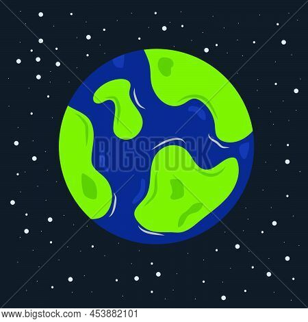 Cartoon Planet Earth Vector & Photo (Free Trial) | Bigstock