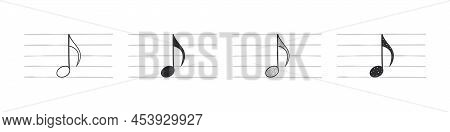 Music Notes. Eighth Vector & Photo (Free Trial) | Bigstock