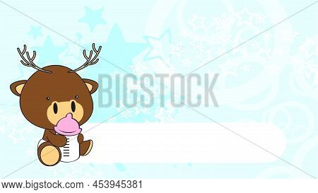 Cute Chibi Baby Deer Vector & Photo (Free Trial) | Bigstock