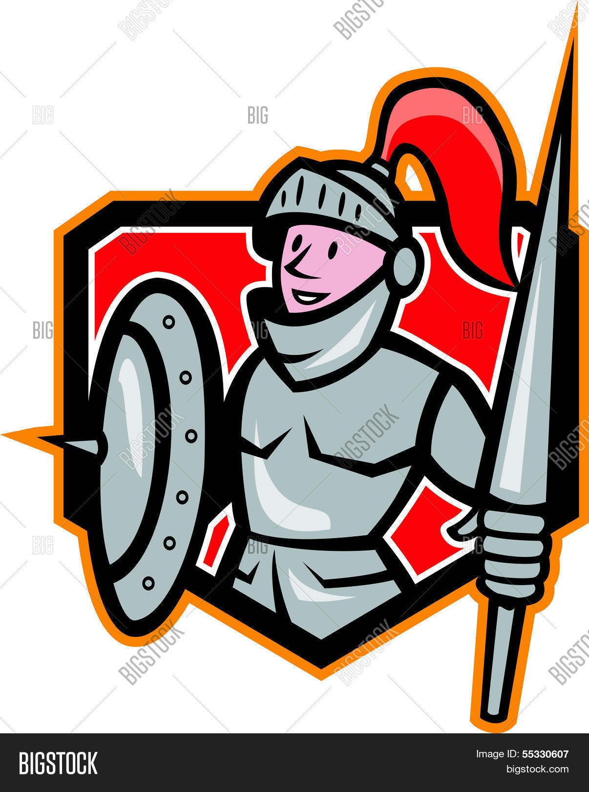 Knight Shield Lance Vector & Photo (Free Trial) | Bigstock