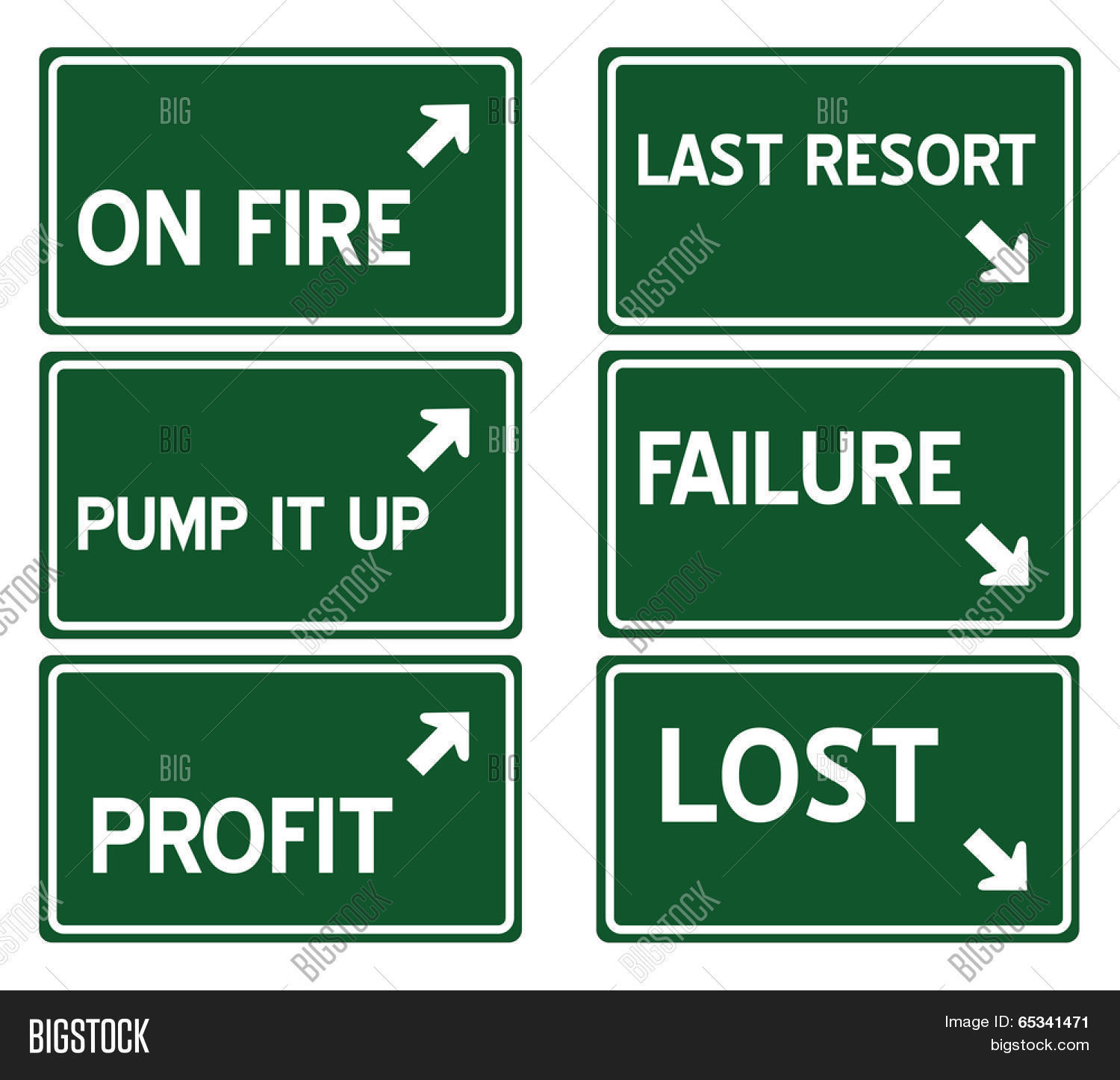 Vector y foto Highway Signs (prueba gratis) | Bigstock