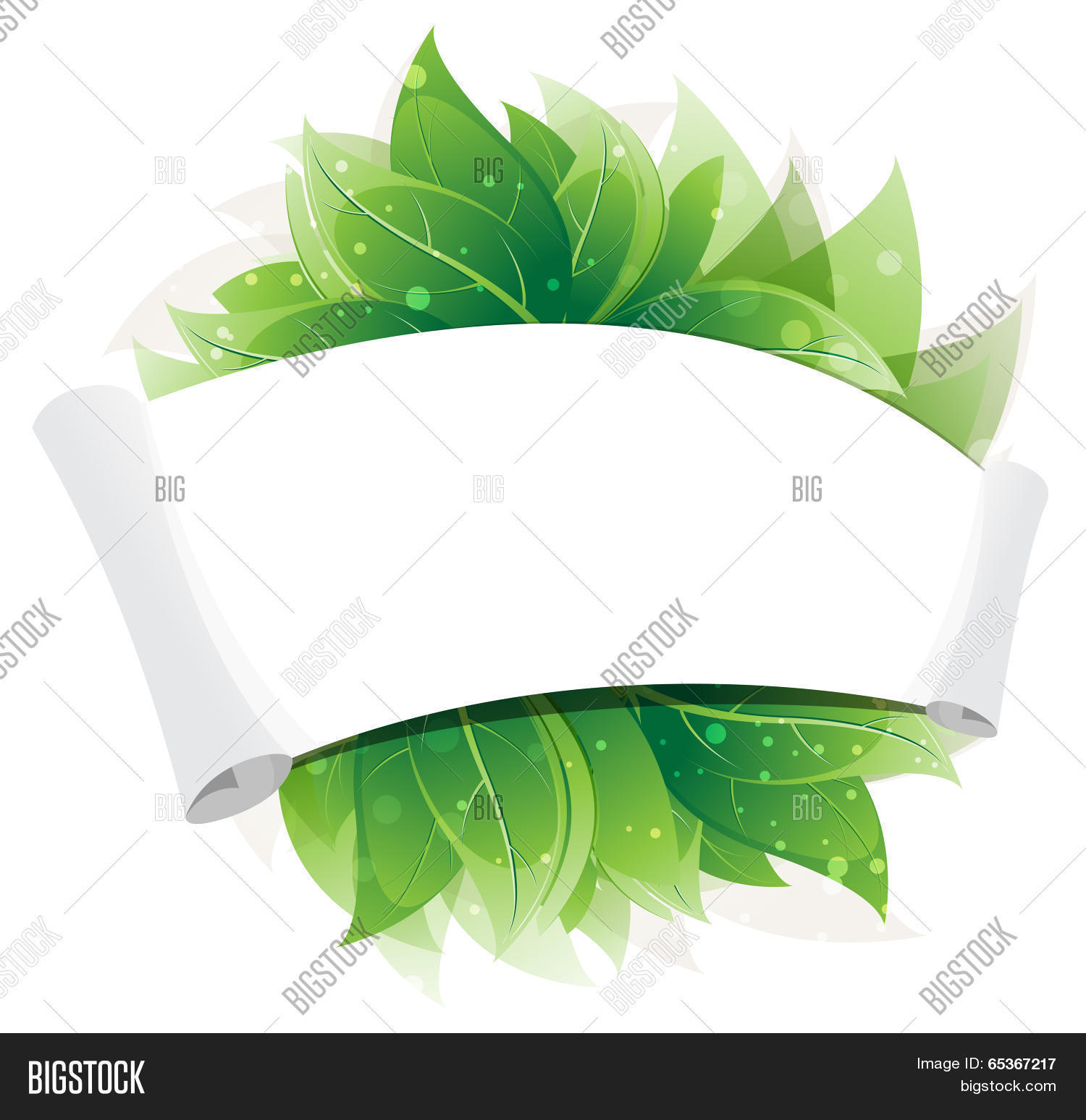 Green Leaves Paper Vector & Photo (Free Trial) | Bigstock
