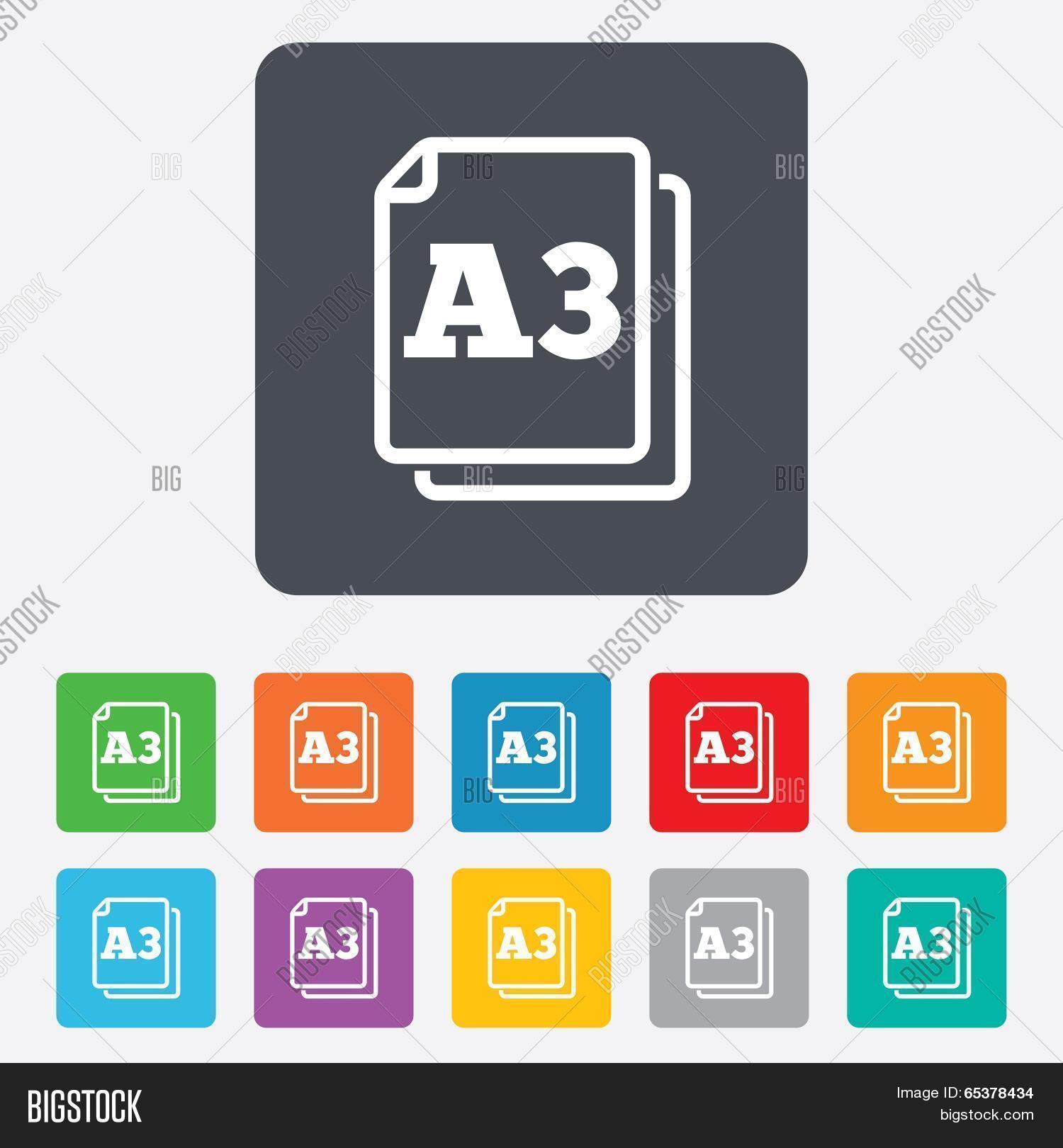 Paper Size A3 Vector & Photo (Free Trial) | Bigstock