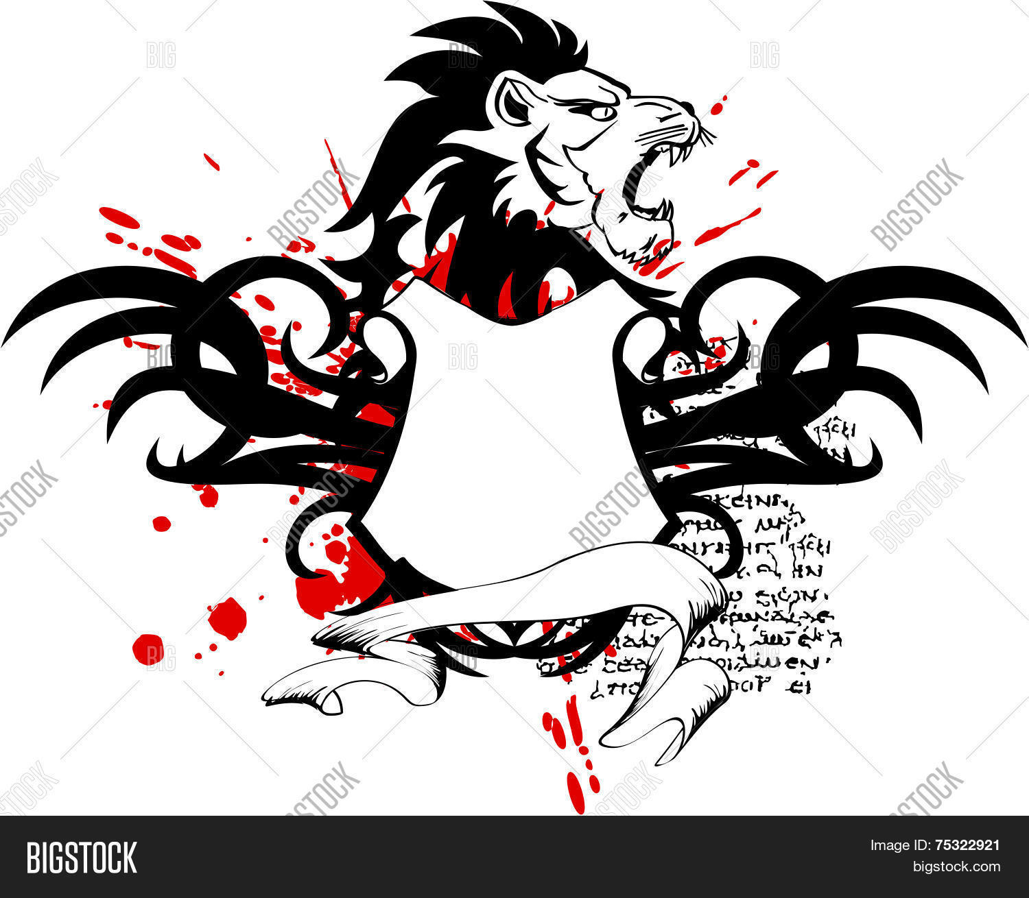Heraldic Lion Head Vector & Photo (Free Trial) | Bigstock