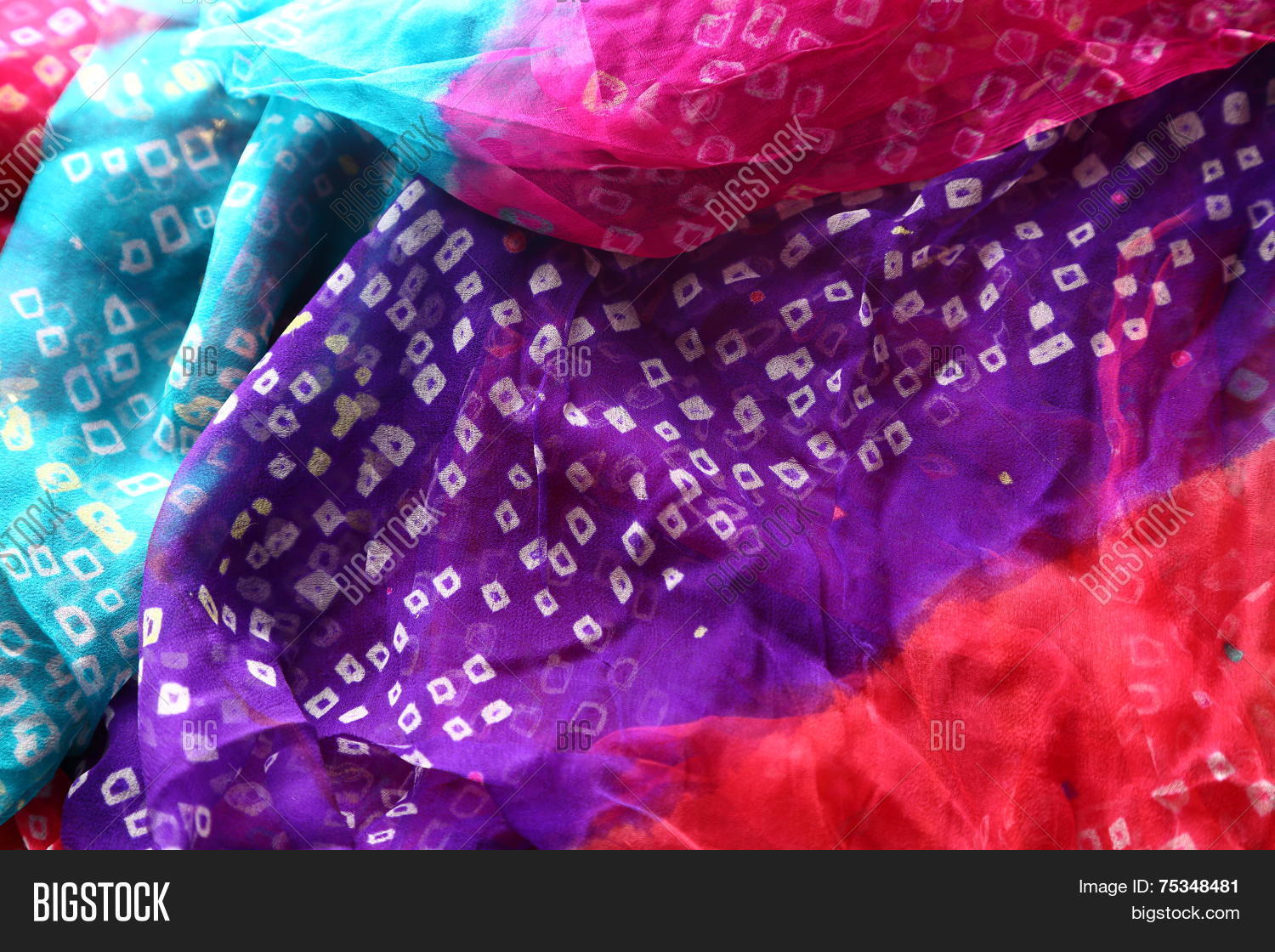 Indian Bandhej Saree Image & Photo (Free Trial) | Bigstock
