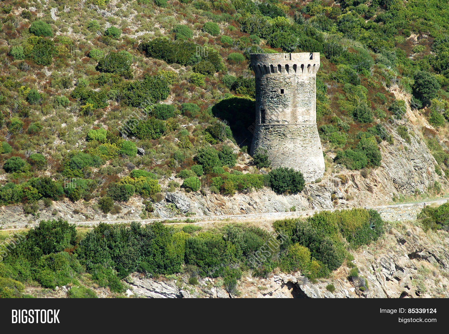 Genoese Tower Corsica Image & Photo (Free Trial) | Bigstock