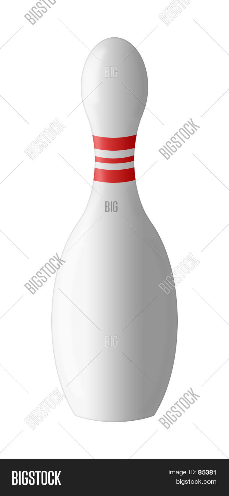 Bowling Pin On White Image & Photo (Free Trial) | Bigstock