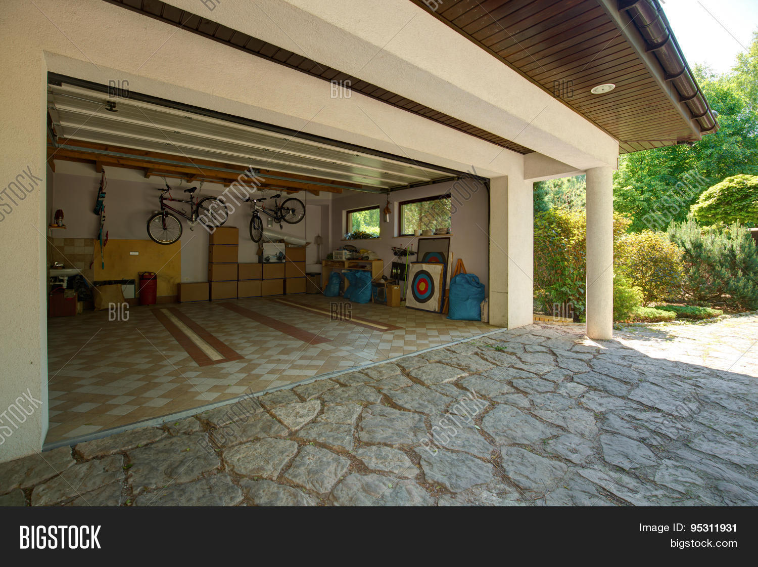Carton Boxes Garage Image & Photo (Free Trial) | Bigstock