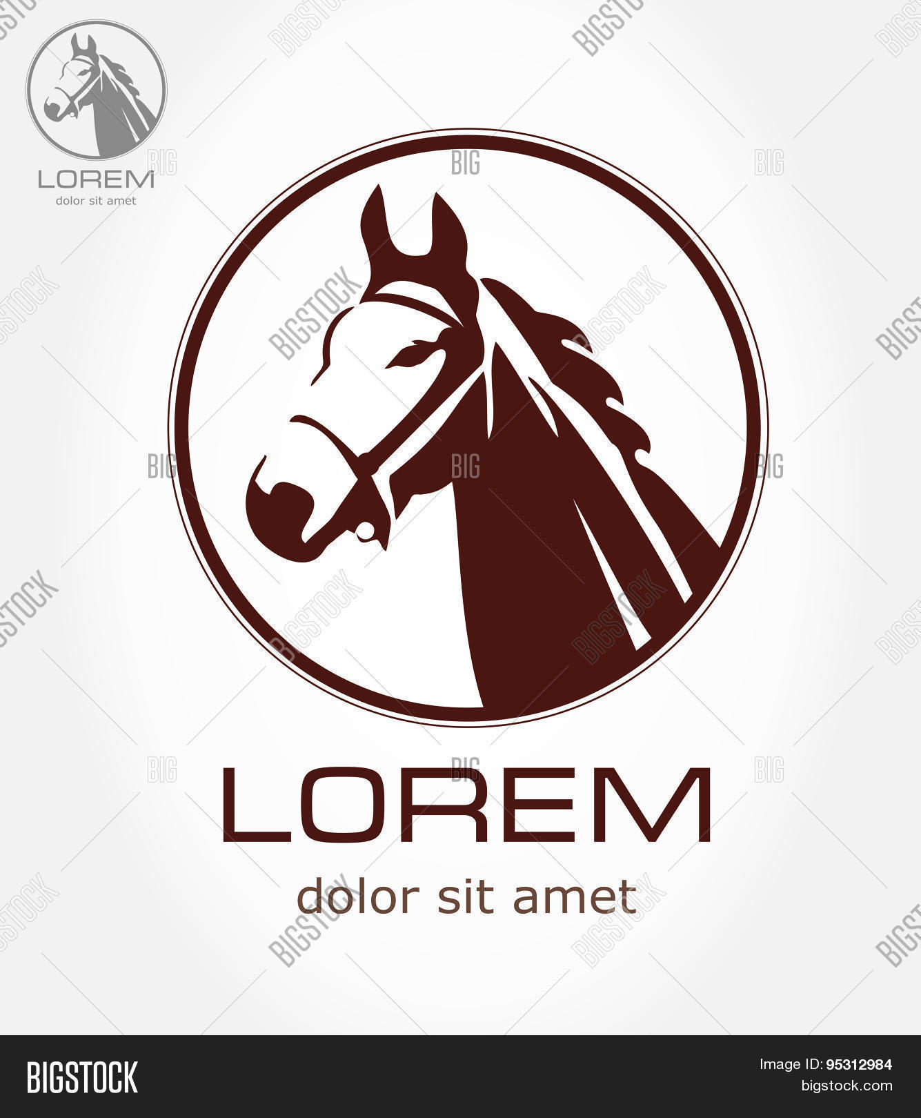 Horse Symbol. Vector Vector & Photo (Free Trial) | Bigstock