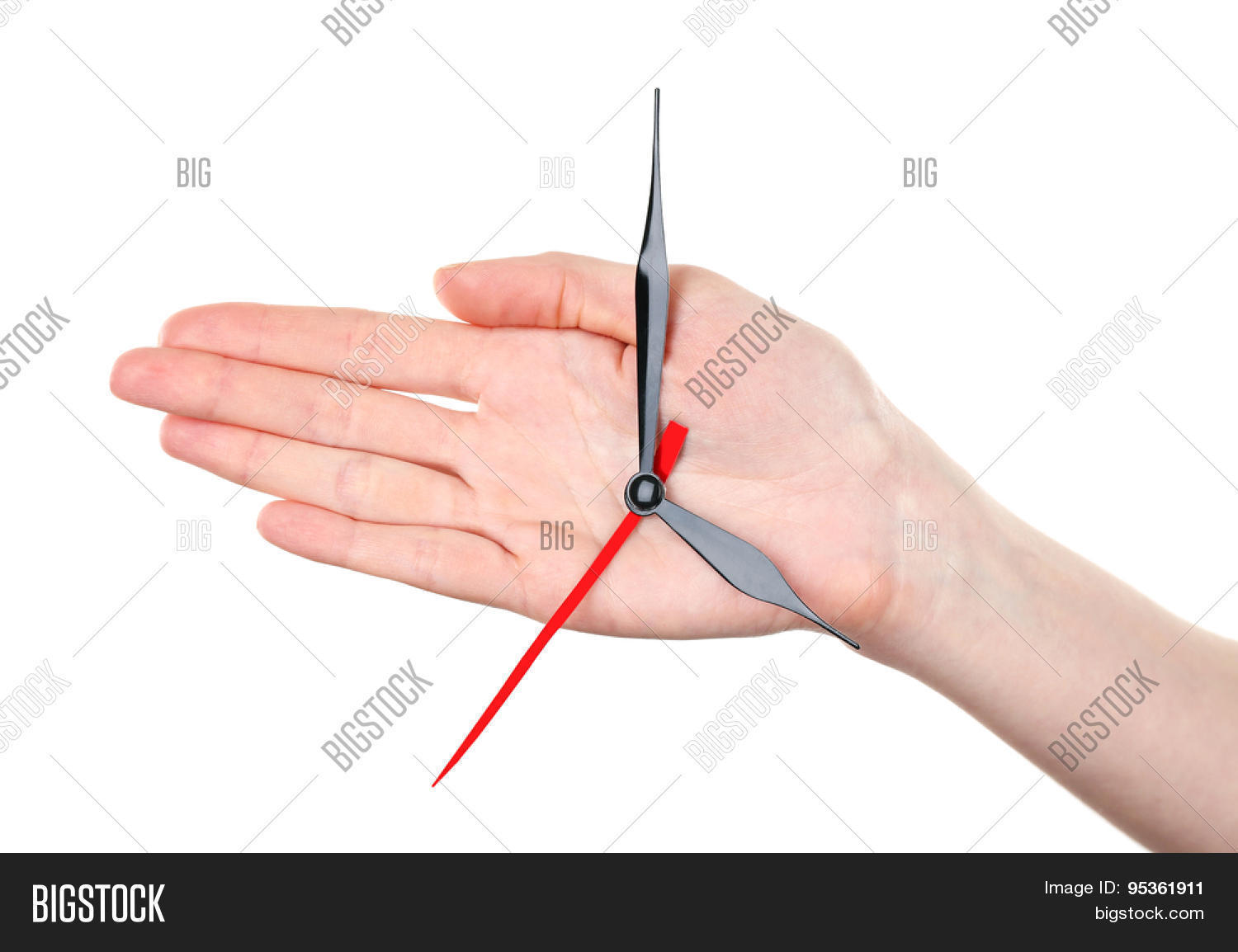 Hand Holding Clock Image & Photo (Free Trial) | Bigstock
