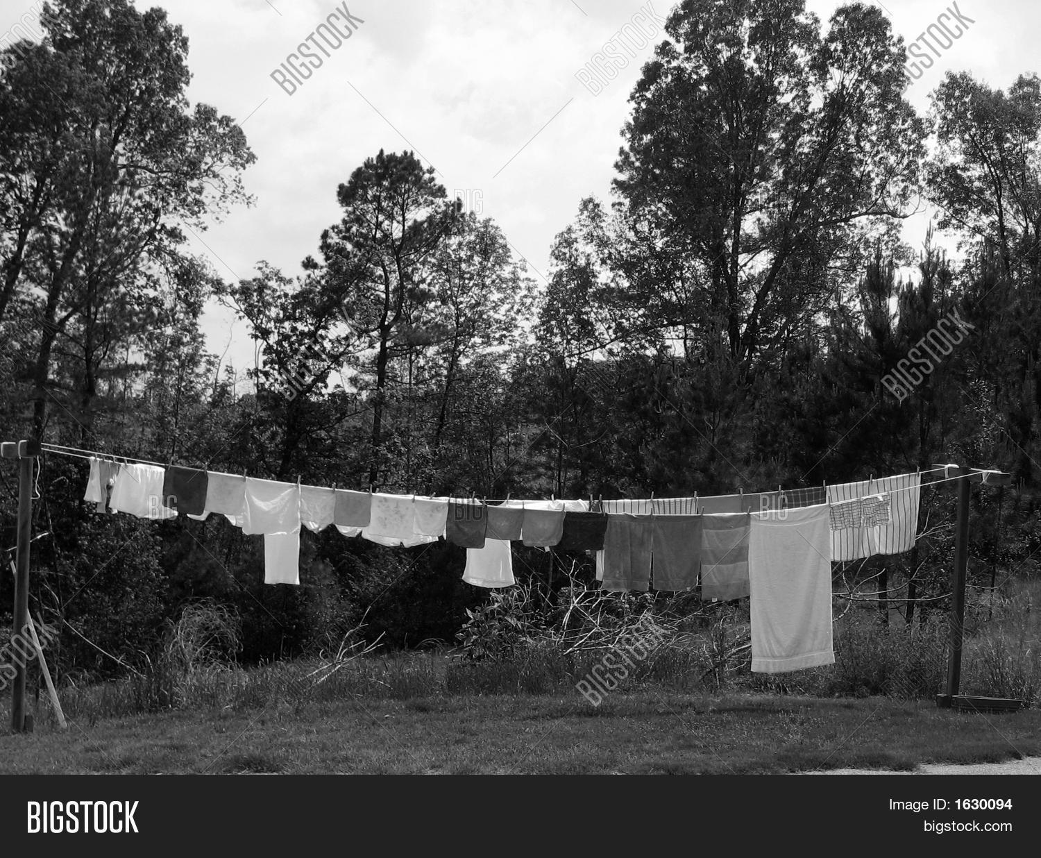 Laundry Hanging On Image & Photo (Free Trial) | Bigstock