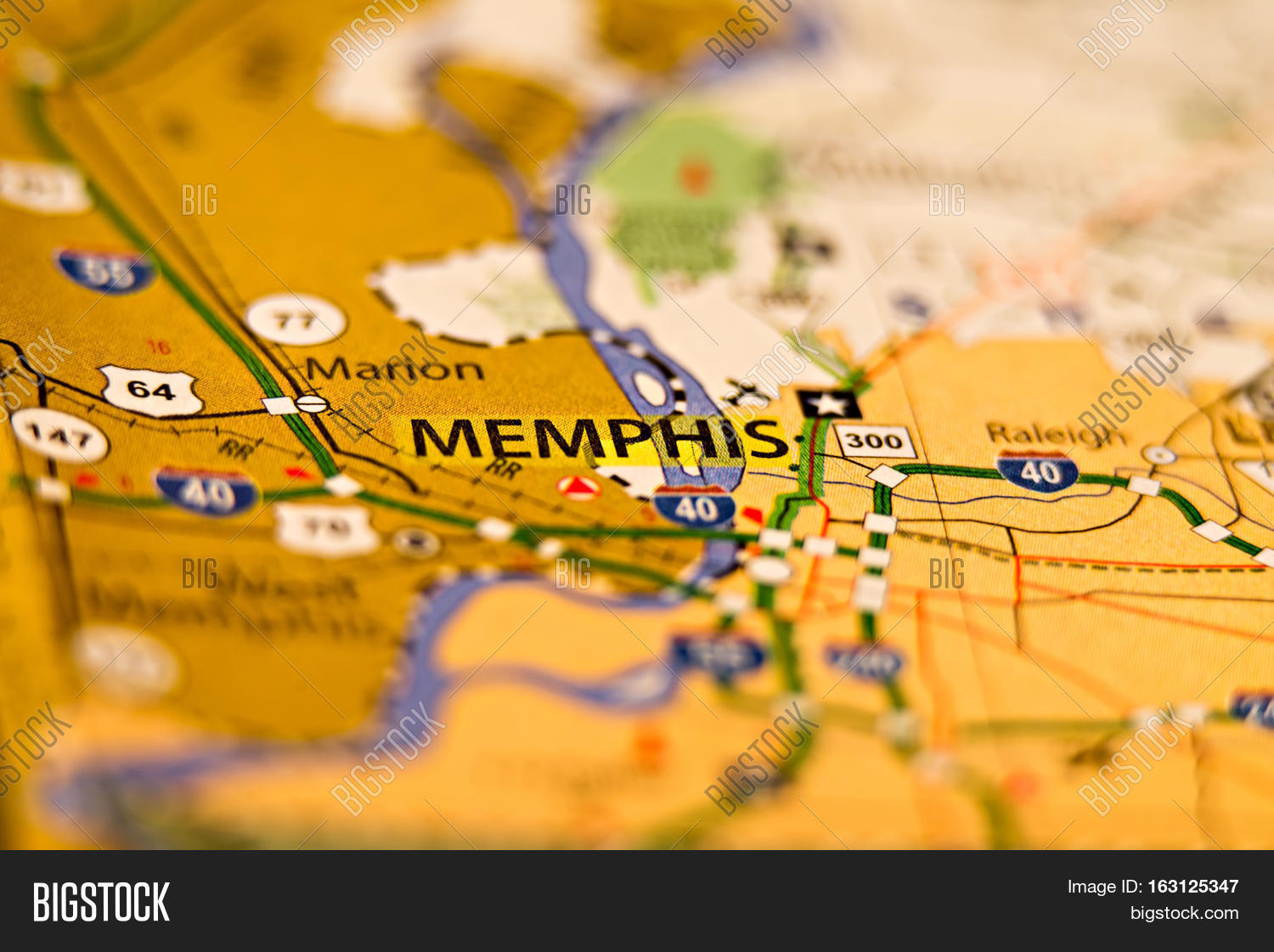 Memphis Tn Area On Map Image & Photo (Free Trial) | Bigstock