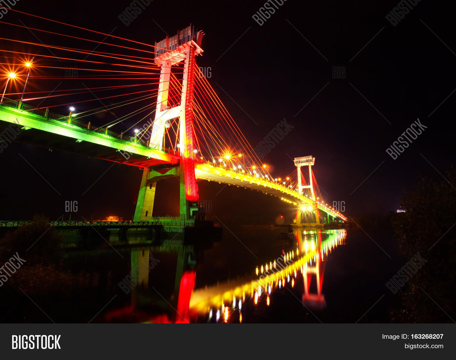 Siak Bridge Night. Image & Photo (Free Trial) | Bigstock