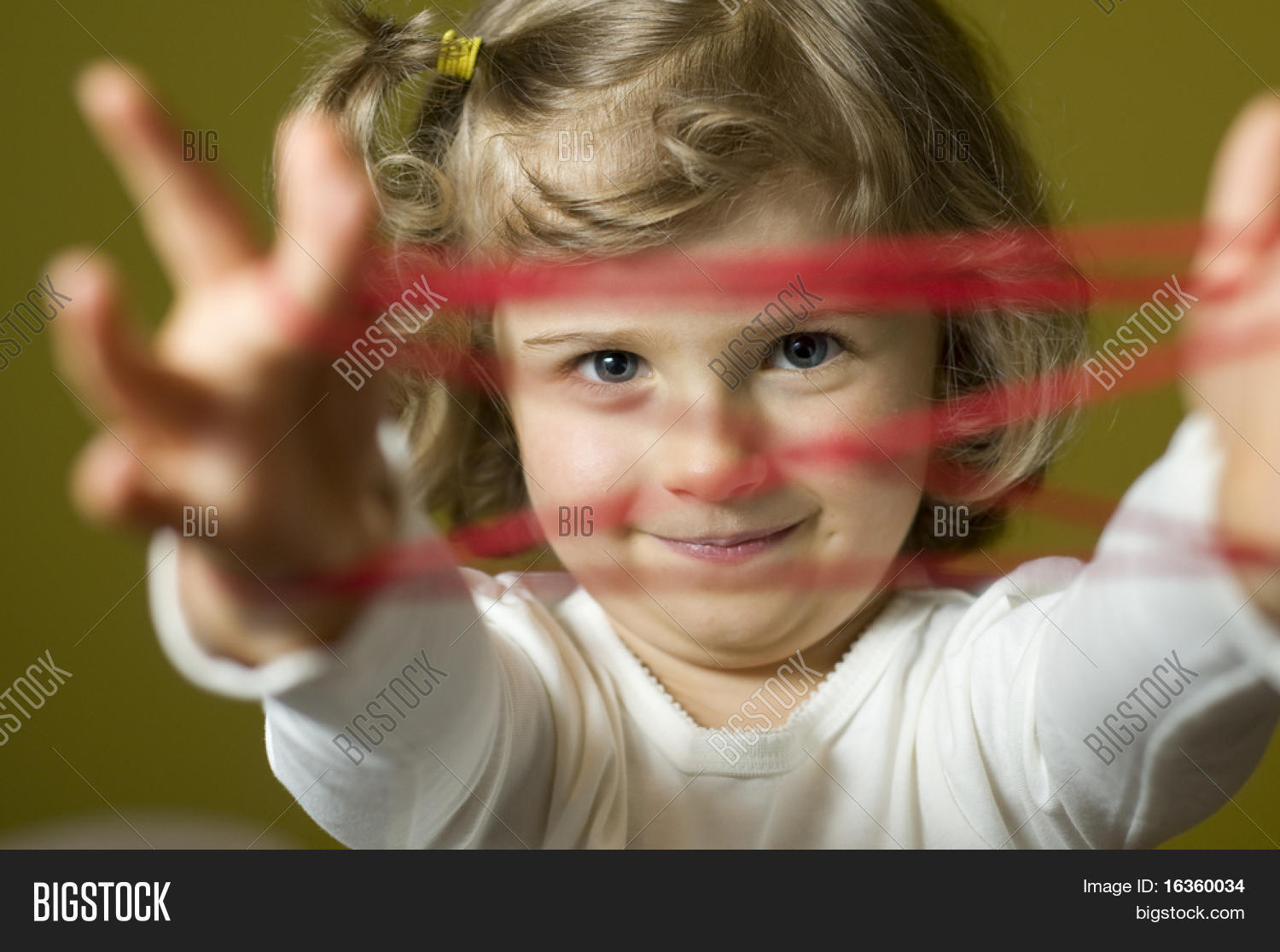 Little Girl Playing Image & Photo (Free Trial) | Bigstock