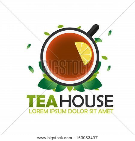 Tea House Logo Vector & Photo (Free Trial) | Bigstock