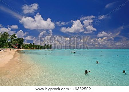 Matira Beach On Bora Image & Photo (Free Trial) | Bigstock