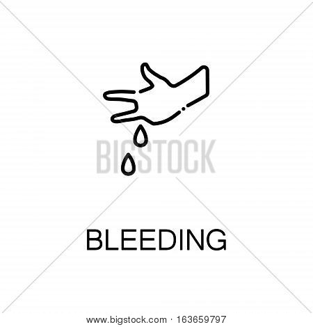 Bleeding Flat Icon. Vector & Photo (Free Trial) | Bigstock