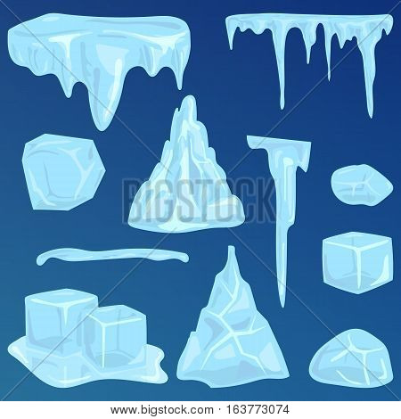 Set Ice Caps Seasonal Vector & Photo (Free Trial) | Bigstock