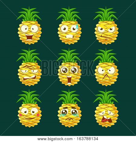 Pineapple Cartoon Vector & Photo (Free Trial) | Bigstock