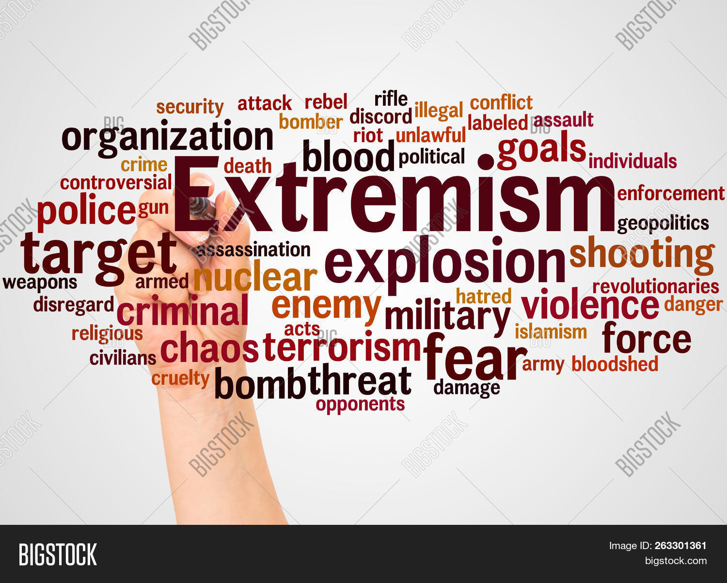 Extremism Word Cloud Image & Photo (Free Trial) | Bigstock