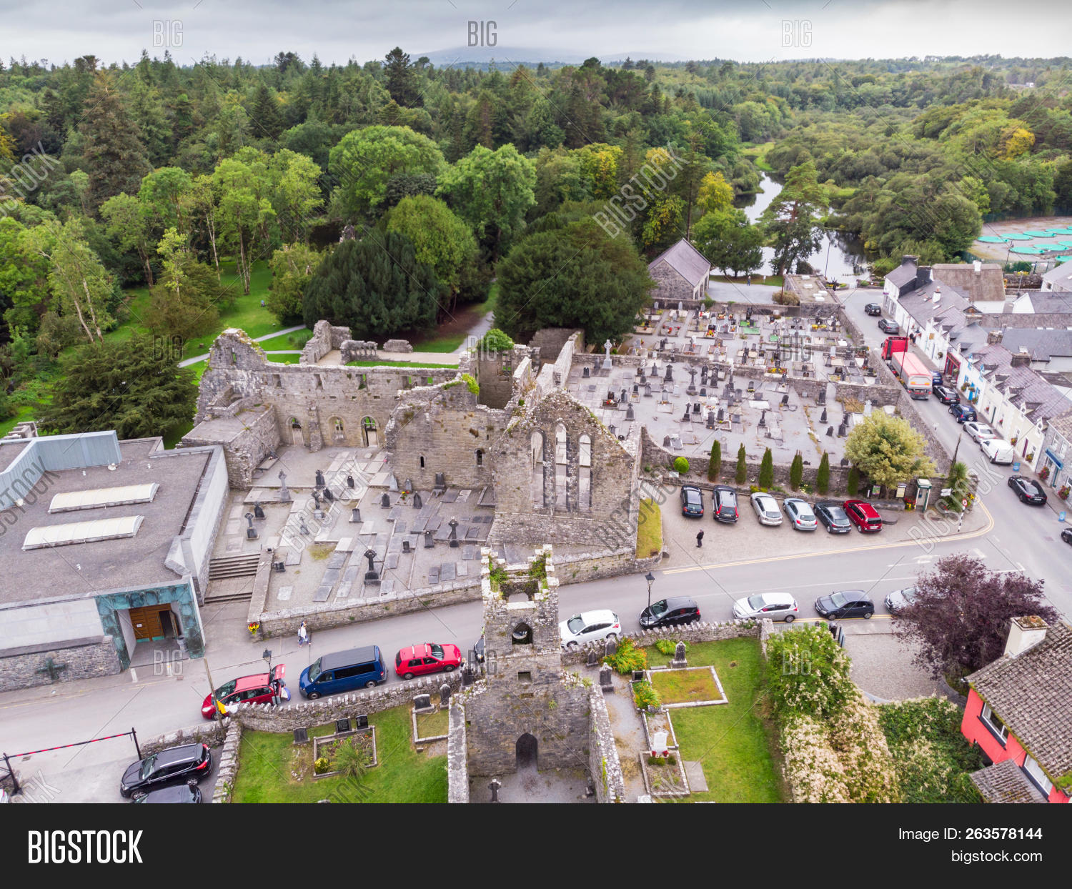 Aerial View Cong Abbey Image & Photo (Free Trial) | Bigstock