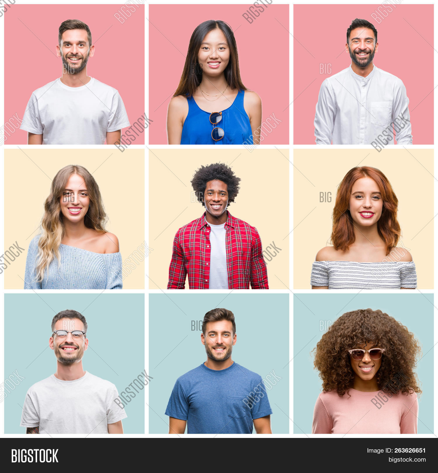 Collage Group Young Image & Photo (Free Trial) | Bigstock