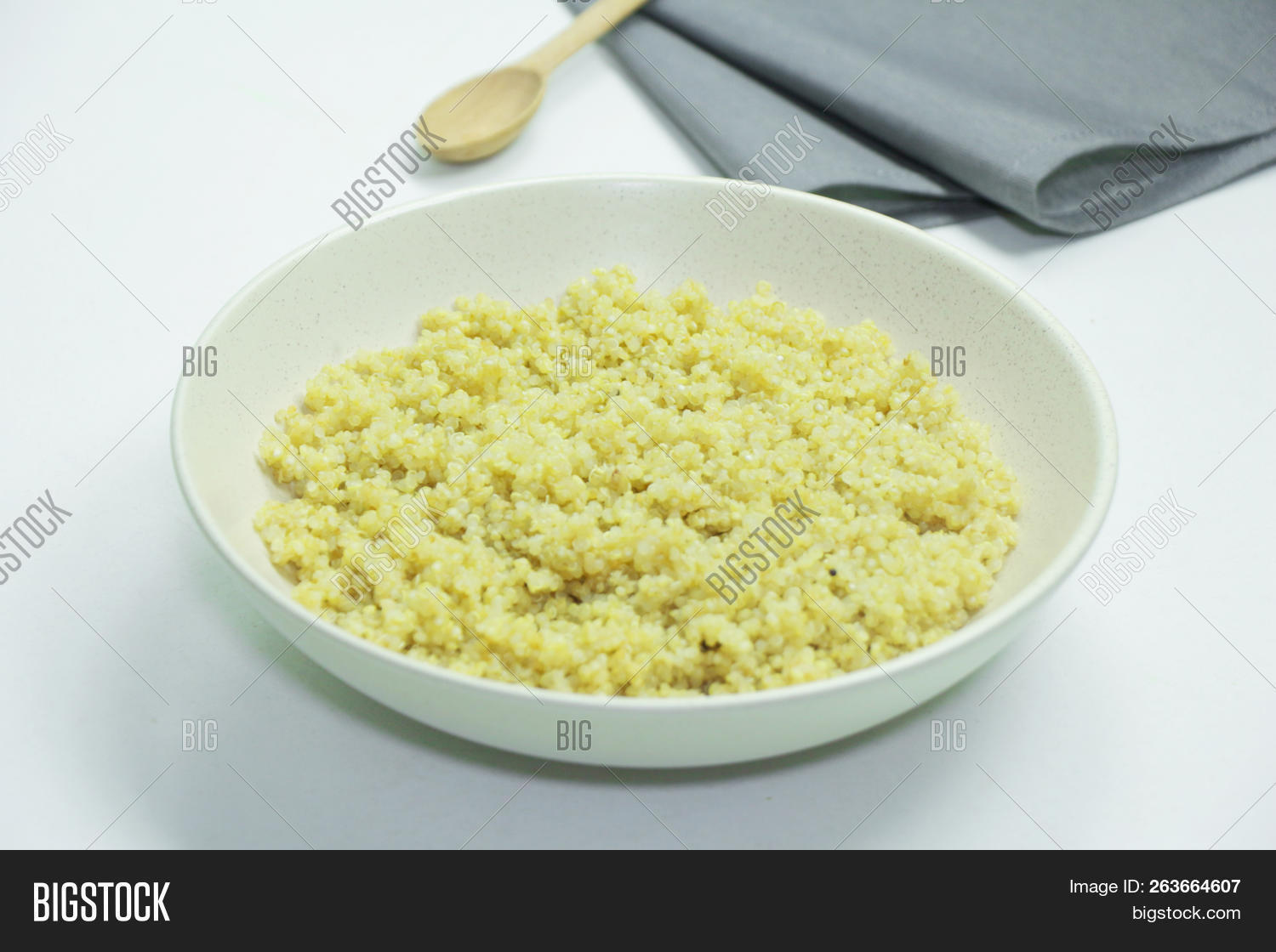 Cooked Quinoa White Image & Photo (Free Trial) | Bigstock
