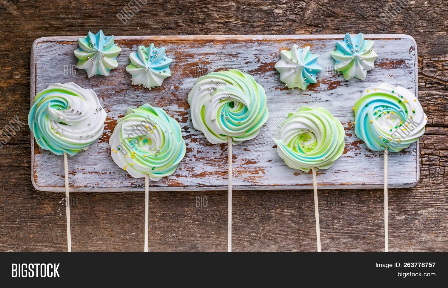 Colored Meringues On Image & Photo (Free Trial) | Bigstock