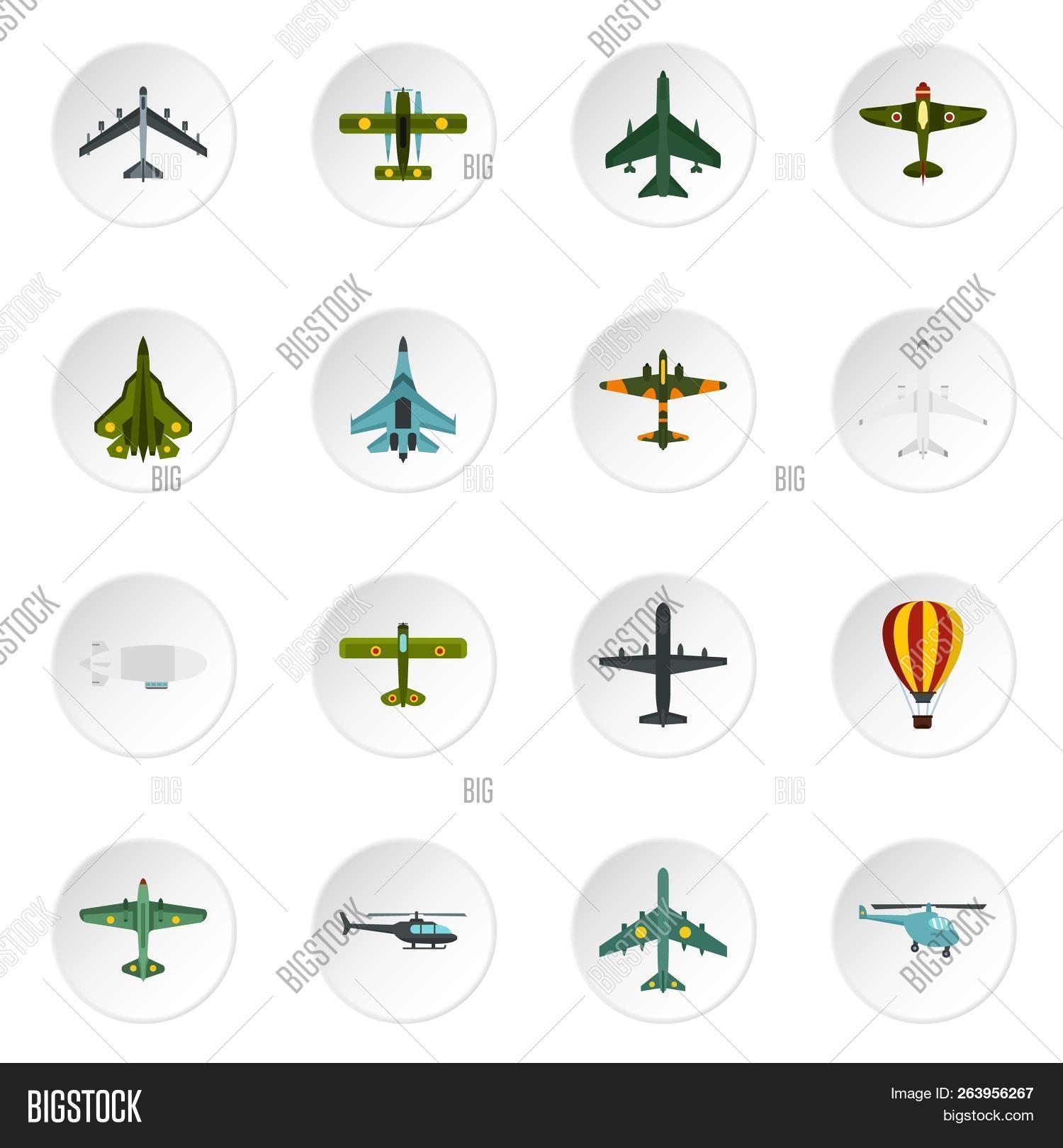 Aviation Icons Set. Image & Photo (Free Trial) | Bigstock