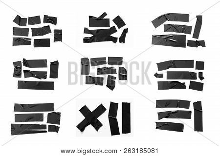 Set Black Tapes On Image & Photo (Free Trial) | Bigstock