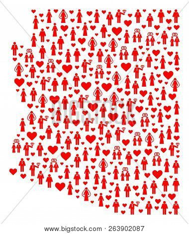 Collage Map Arizona Vector & Photo (Free Trial) | Bigstock