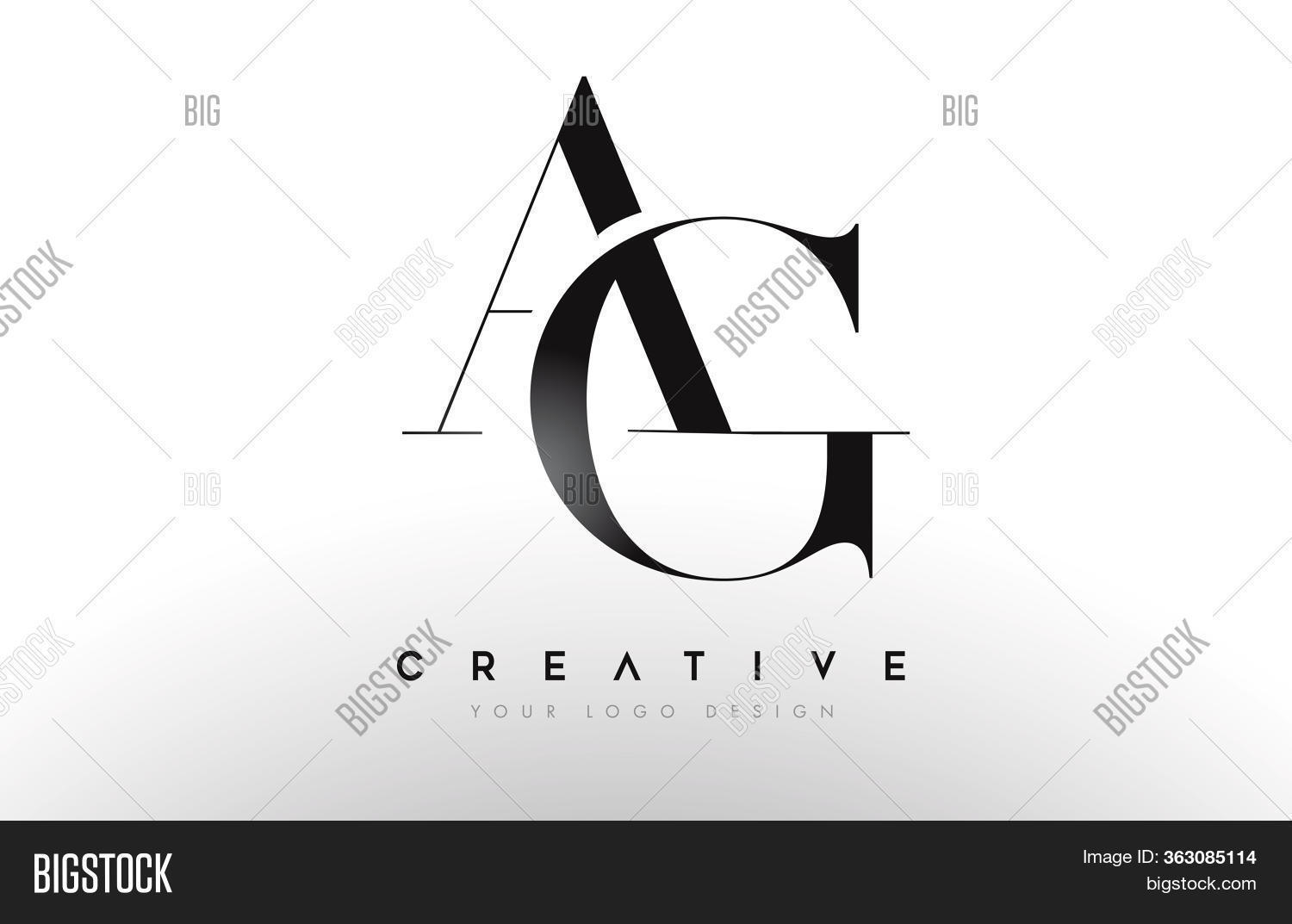 Ag Letter Design Logo Vector & Photo (Free Trial) | Bigstock