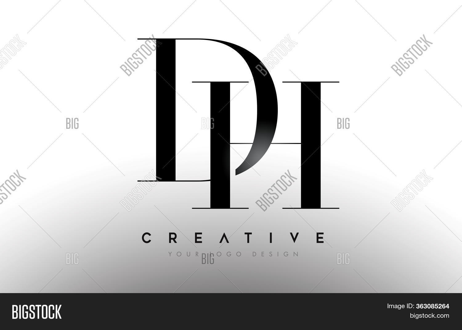 Dh Letter Design Logo Vector & Photo (Free Trial) | Bigstock