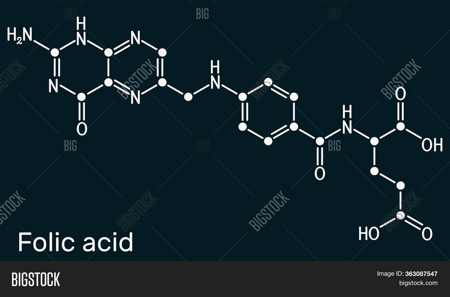 Vitamin B9 Structure