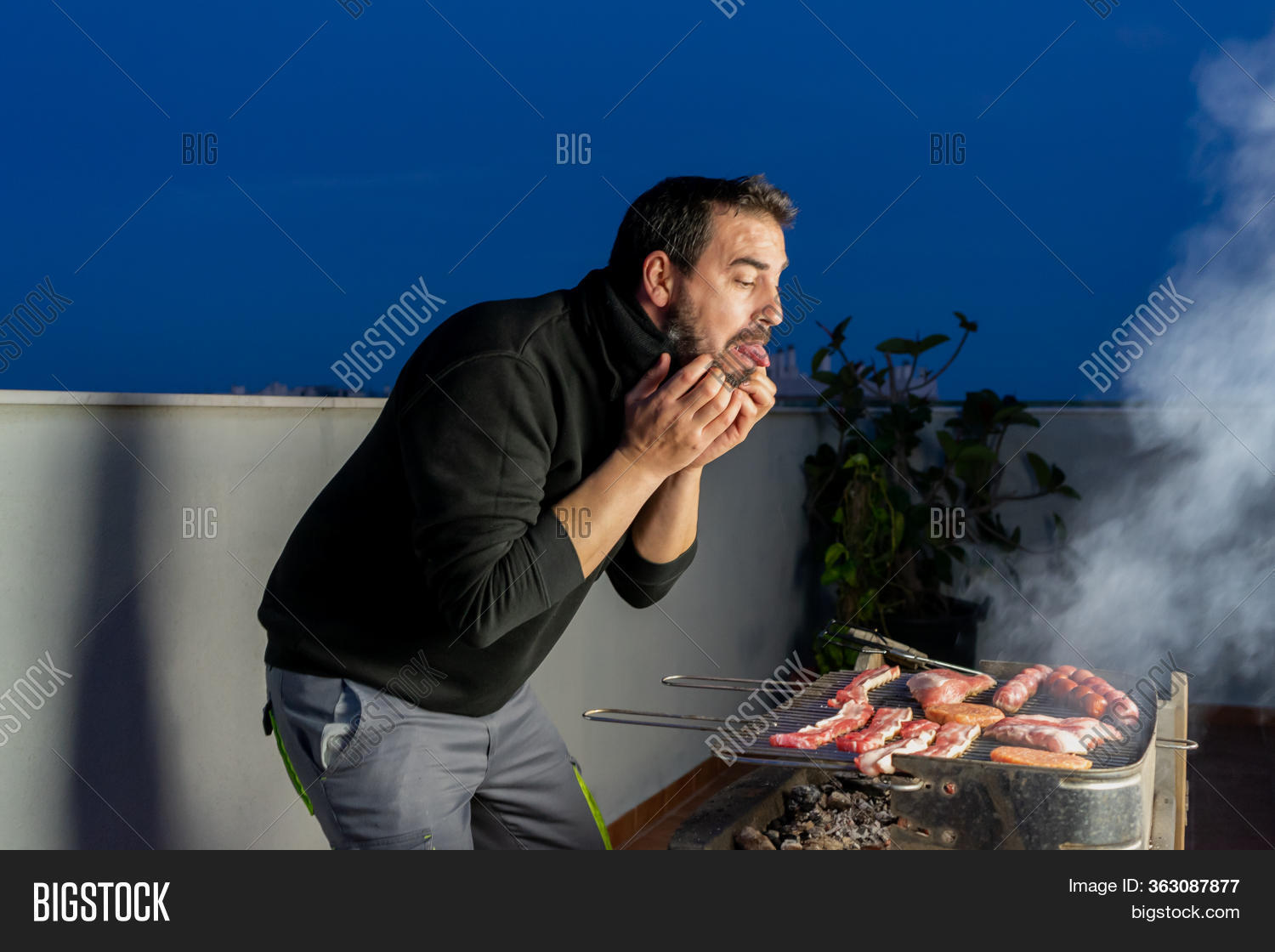 Bearded Man Preparing Image & Photo (Free Trial) | Bigstock