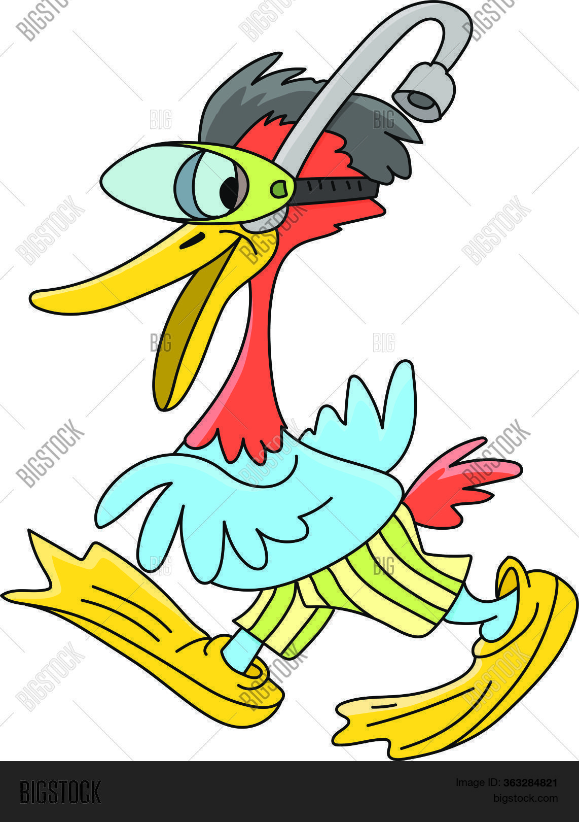 Cartoon Bird Wearing Vector & Photo (Free Trial) | Bigstock